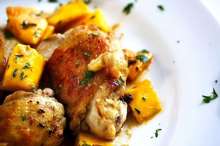 Pollo con mango | Recetas fáciles con pollo | Platos fuertes