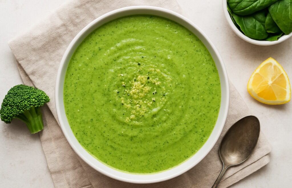 Sopa de Brócoli y Espinaca | Ligera, nutritiva y baja en calorías 🥦